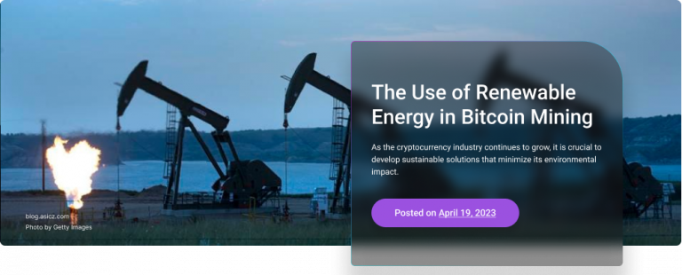 The Use of Renewable Energy in Bitcoin Mining: How Flare Gas and Stranded Gas are Powering the ...